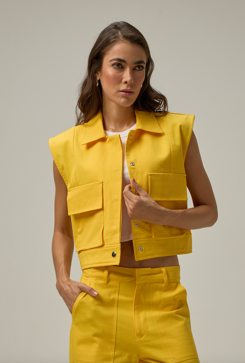 Chaleco Irene | Amarillo – INSIGNIA dsgn
