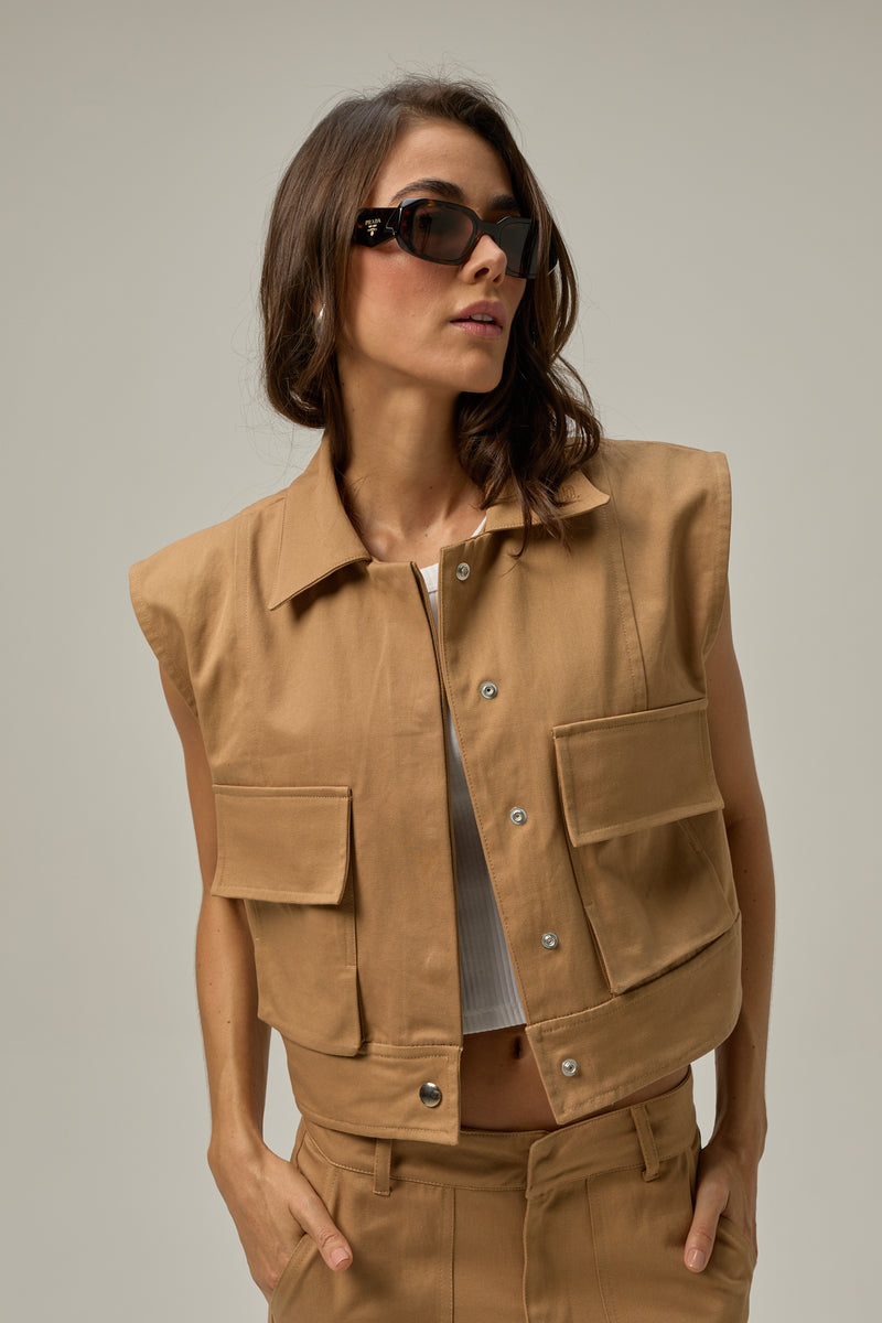 Chaleco Irene | Khaki – INSIGNIA dsgn